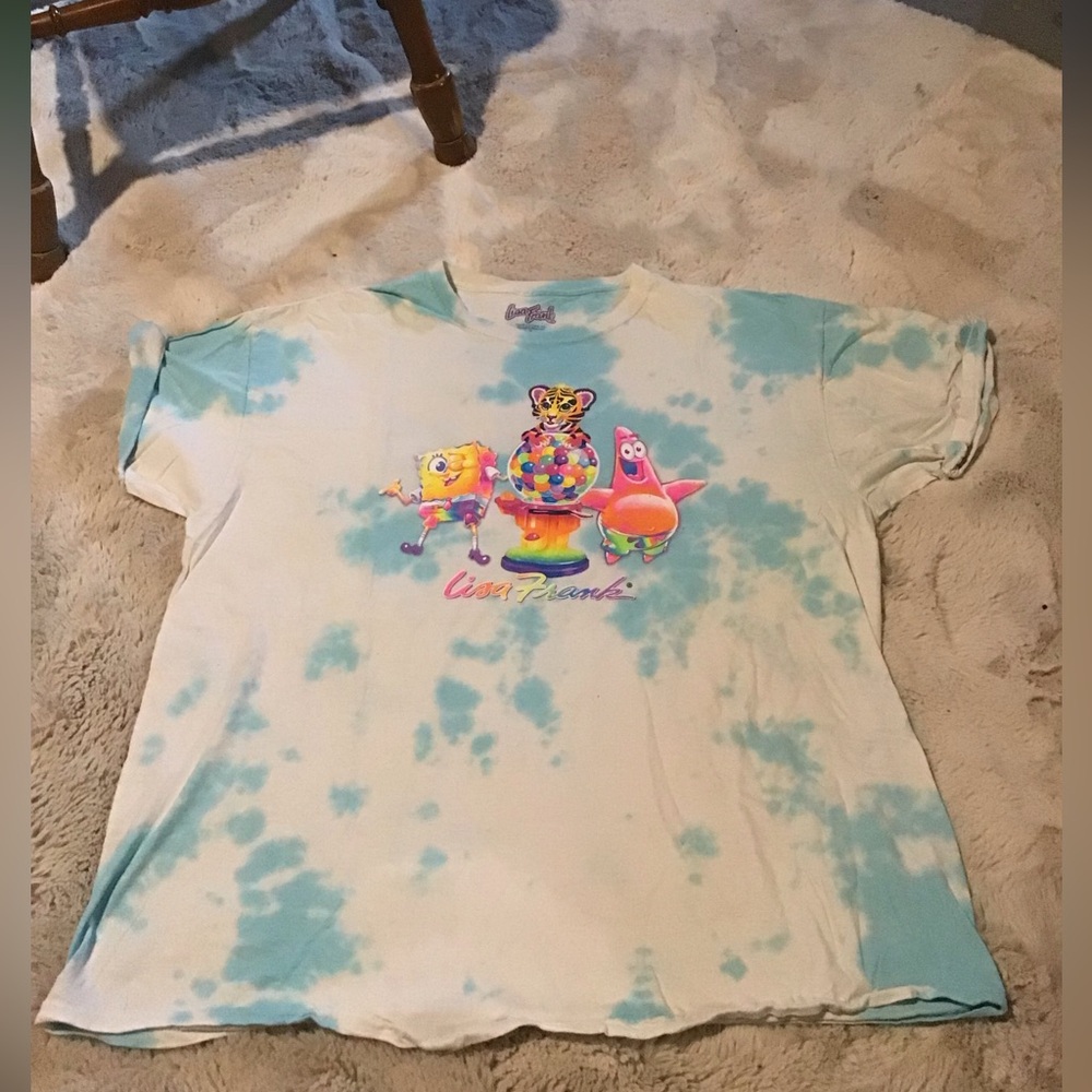 Lisa Frank x Nickelodeon SpongeBob tie-dye shirt 2XL - Gem